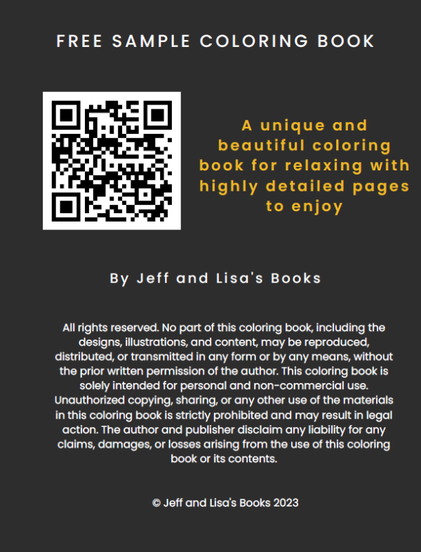 FREE Sample Coloring Book | 12 Printable Coloring Pages With 12 Bleed ...